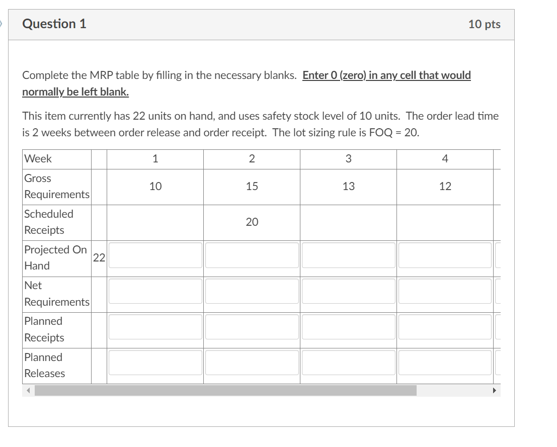 Solved solve the table:) | Chegg.com