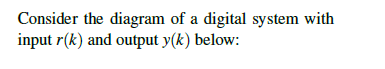 Solved Consider the diagram of a digital system with input | Chegg.com