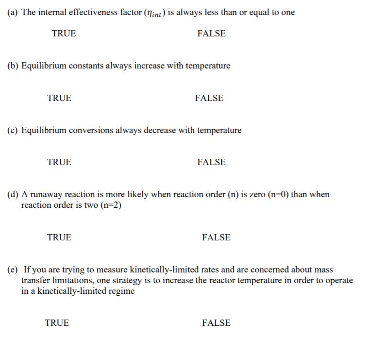 Solved (a) The internal effectiveness factor (Nint) is | Chegg.com