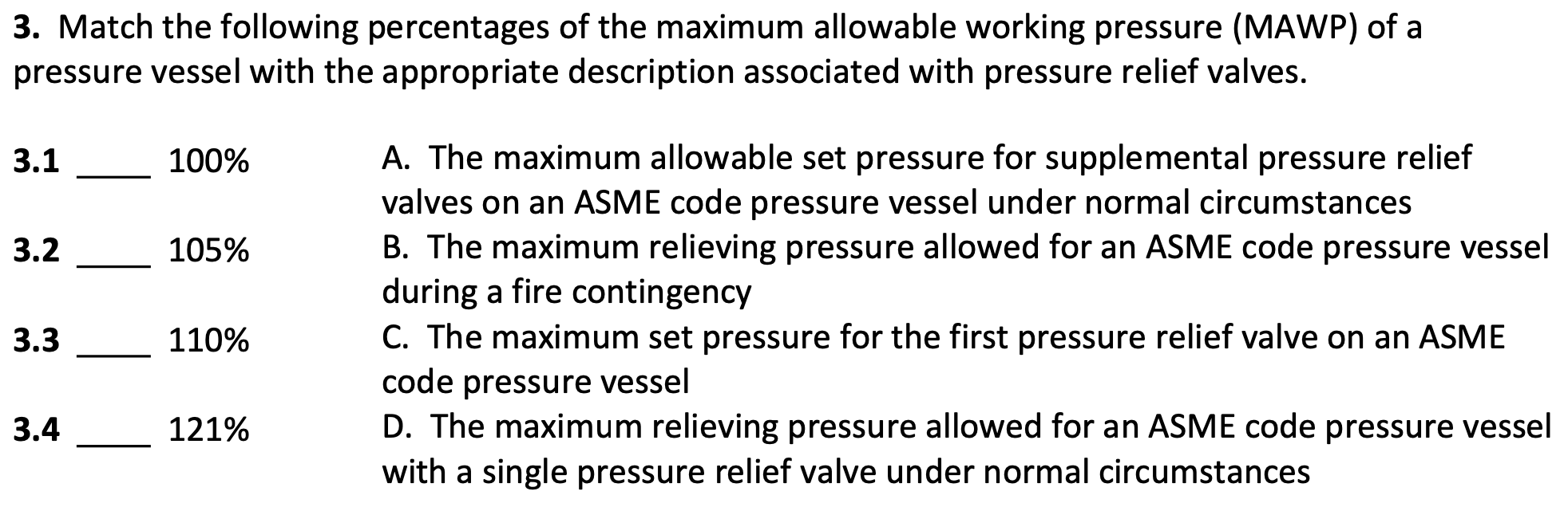 Solved 3. Match the following percentages of the maximum | Chegg.com