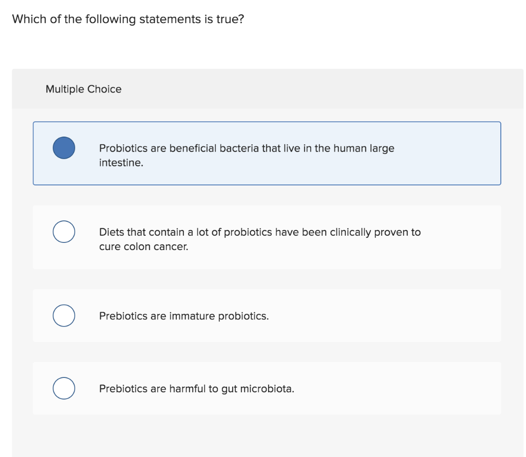 Solved Which of the following statements is true? Multiple | Chegg.com
