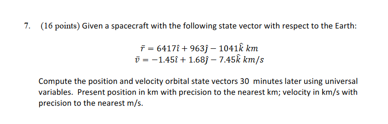 Solved Use the following constants: Earth Equatorial Radius: | Chegg.com