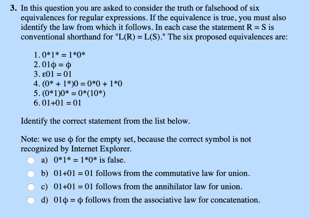 (Solved) : 3 Question Asked Consider Truth Falsehood Six Equivalences ... (Solved) : 3 Question Asked Consider Truth Falsehood Six Equivalences ...