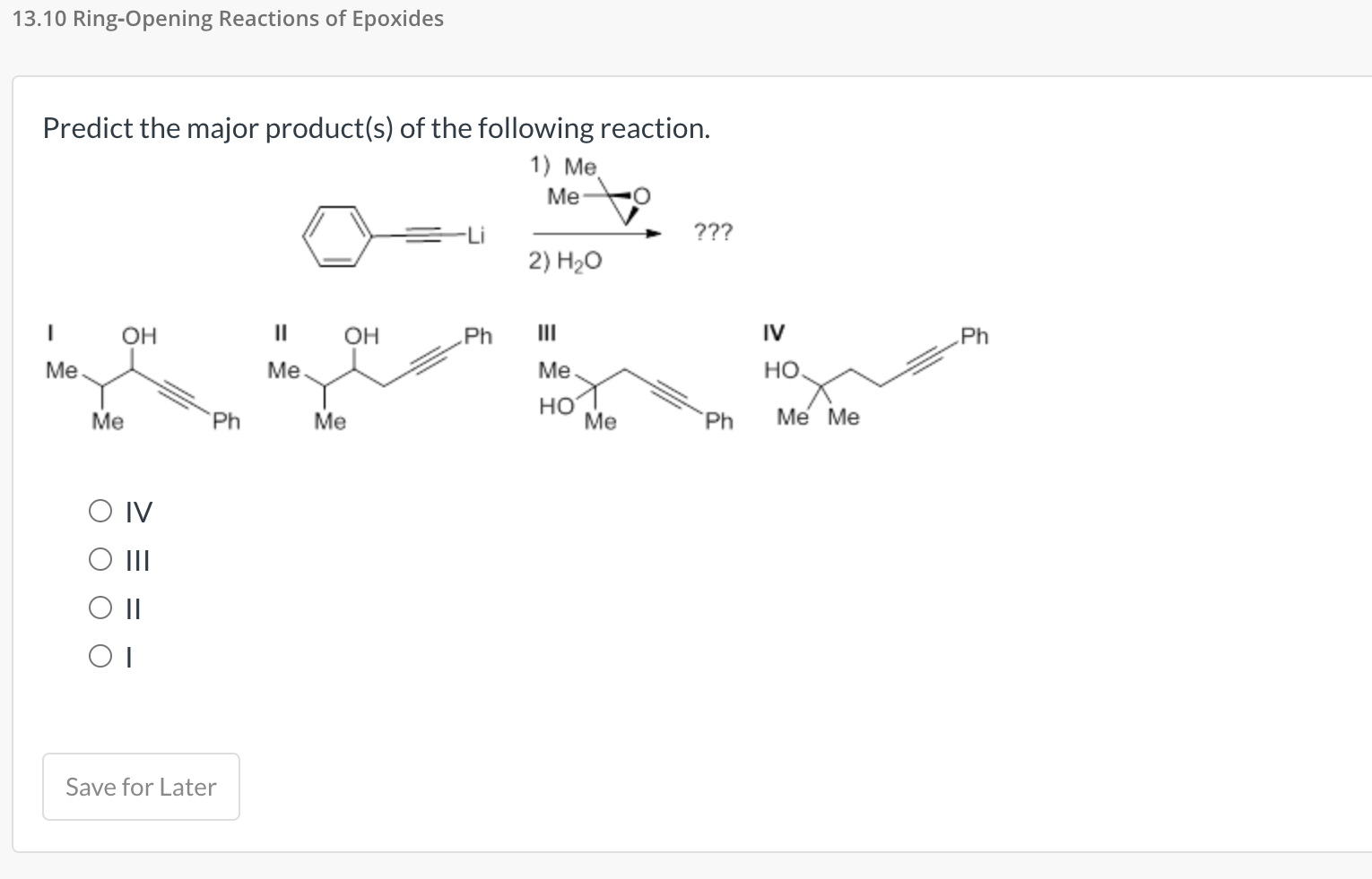 Solved 13.10 Ring-Opening Reactions of Epoxides Predict the | Chegg.com
