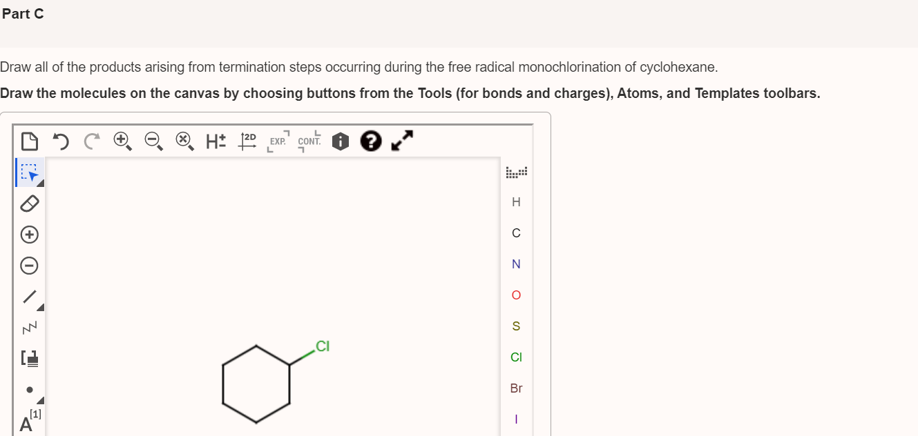 Solved Part C - Use of curved arrows in radical mechanism | Chegg.com