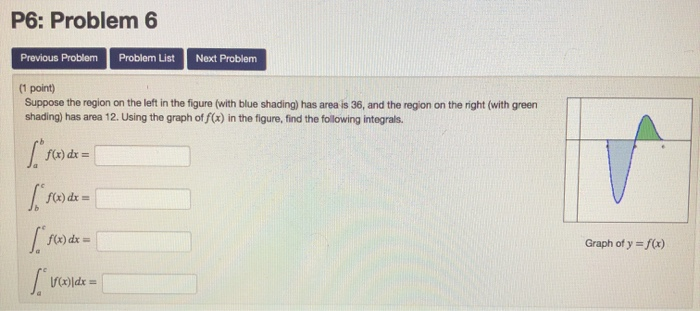 Solved P6: Problem 6 Previous Problem Problem ListNext | Chegg.com