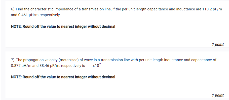 Solved Find the characteristic impedance of a transmission | Chegg.com