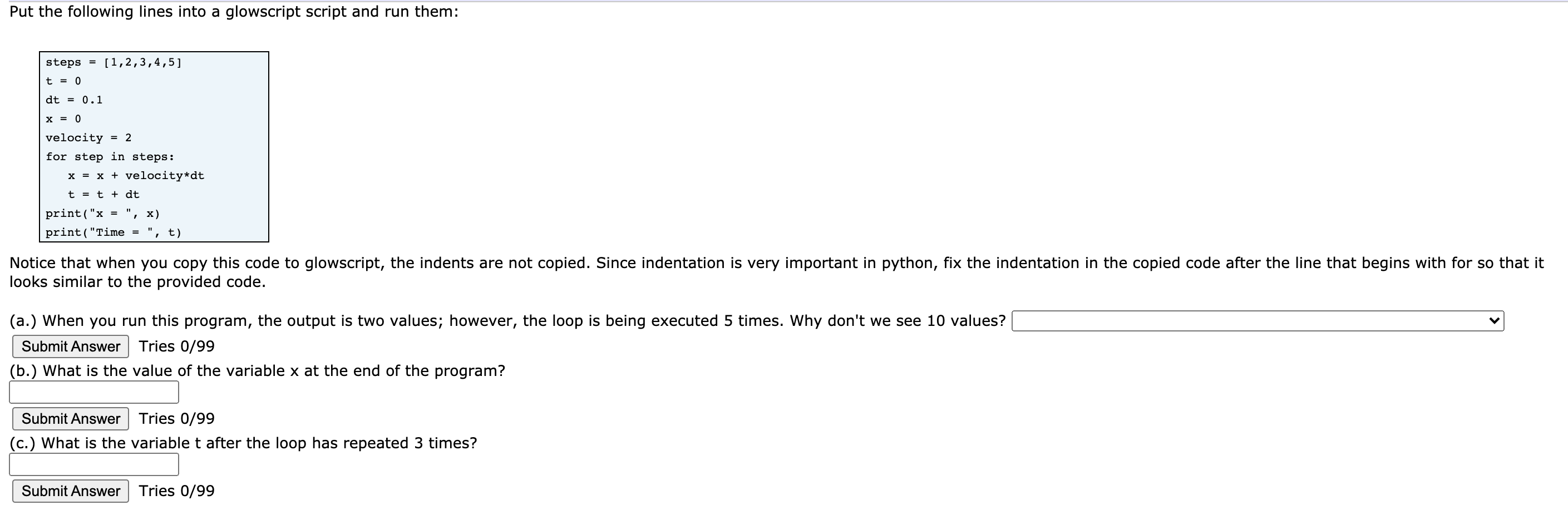 Solved Put The Following Lines Into A Glowscript Script And 8230