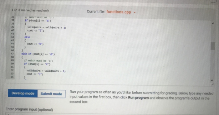 Solved 6.24 Lab07-02: DNA analysis with functions Summary in | Chegg.com