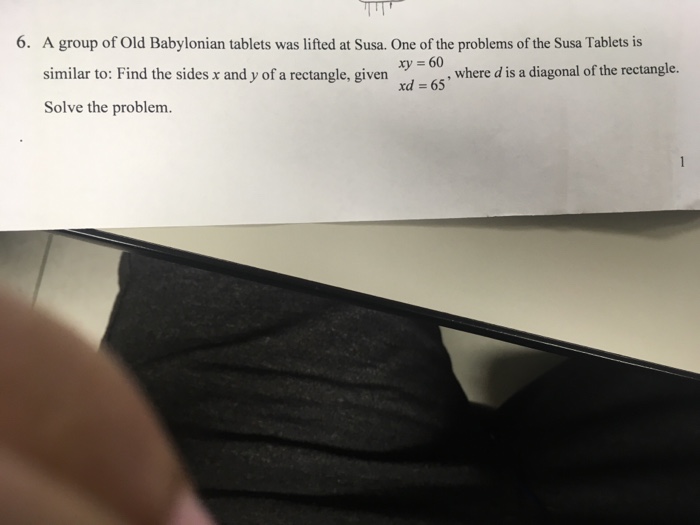 Solved 6. A group of Old Babylonian tablets was lifted at | Chegg.com