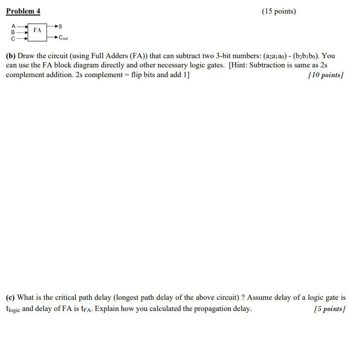 Solved (a) For the following circuit write the name of the | Chegg.com