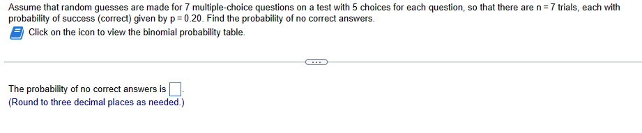 Solved Assume that random guesses are made for 7 | Chegg.com