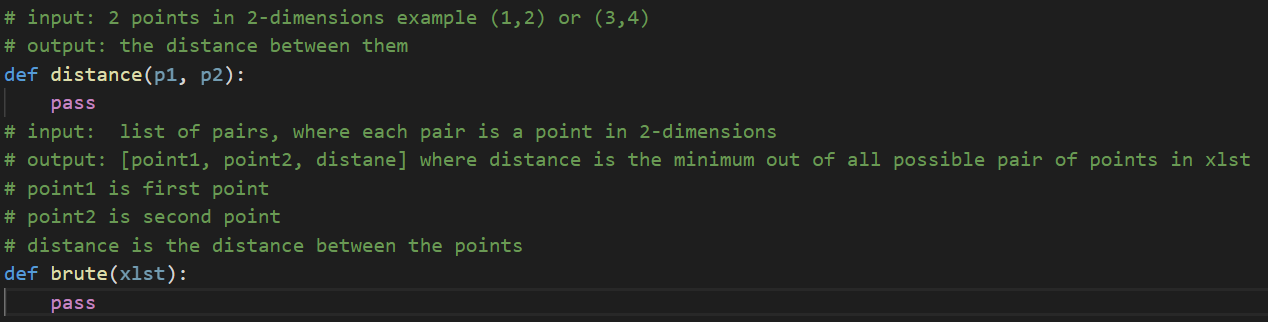 Solved In this problem, you'll use write a brute force | Chegg.com