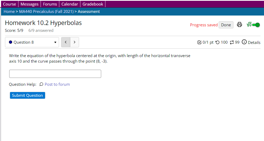 Solved Course Messages Forums Calendar Gradebook Home > | Chegg.com