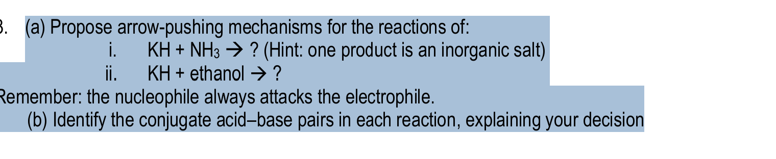 Solved (a) ﻿Propose arrow-pushing mechanisms for the | Chegg.com