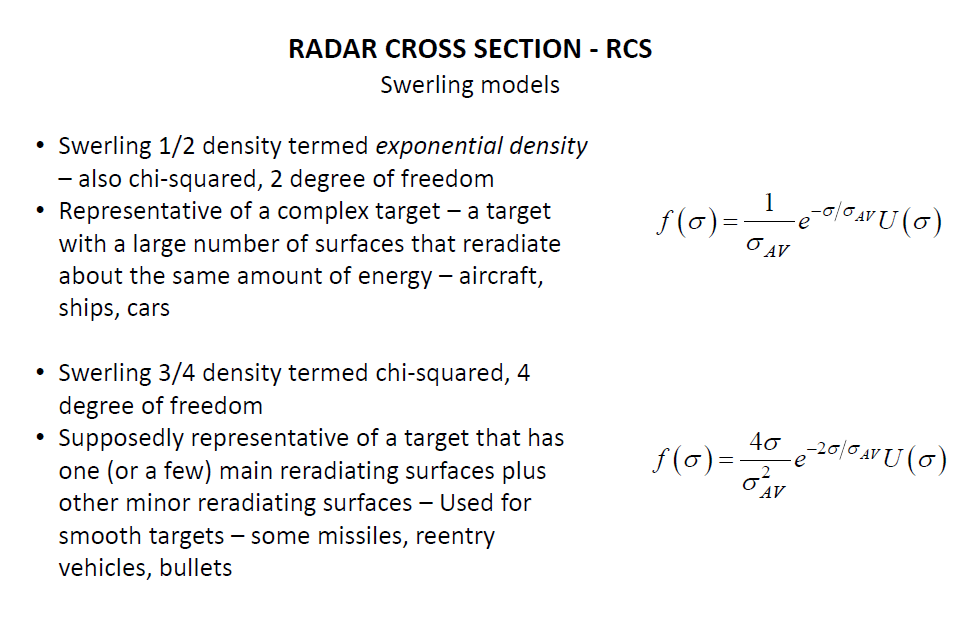 Solved The second picture is provided to show the Swerling | Chegg.com