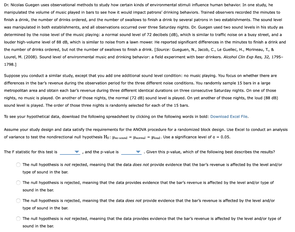 Solved Dr. Nicolas Guegen uses observational methods to | Chegg.com