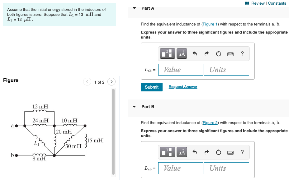 Solved Review Constants Part A Assume that the initial | Chegg.com