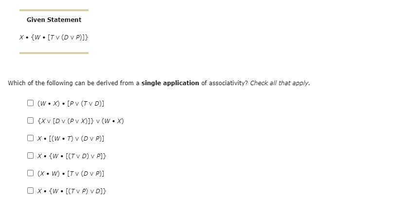 Solved 3. Rules of Replacement - Associativity (Assoc) | Chegg.com