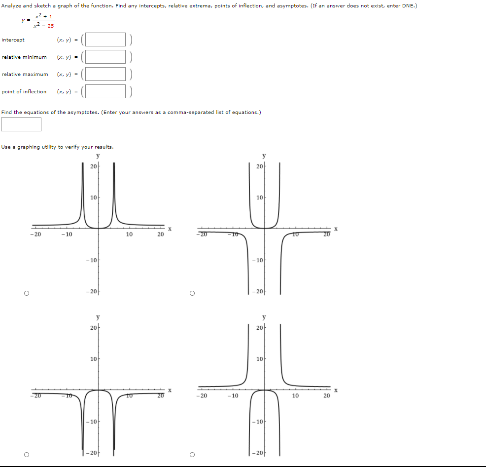 Solved Analyze and sketch a graph of the function. Find any | Chegg.com