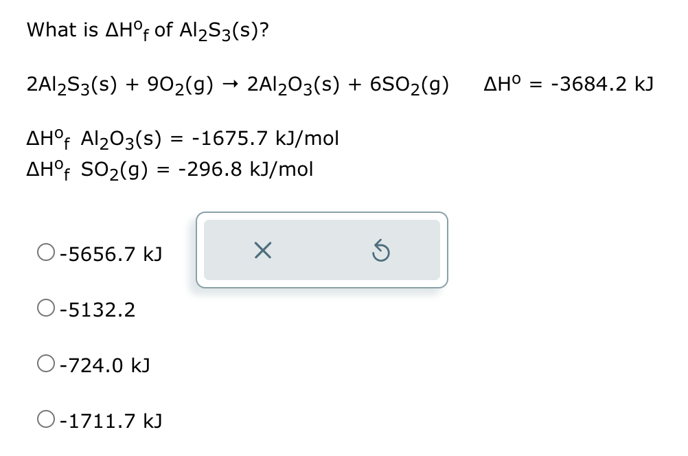 Solved What is \Delta Hof of | Chegg.com