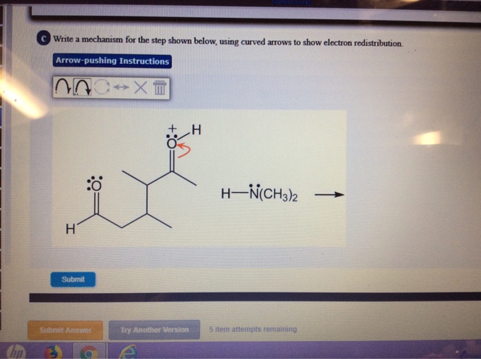Solved Write the mechanism for the step shown below, using | Chegg.com