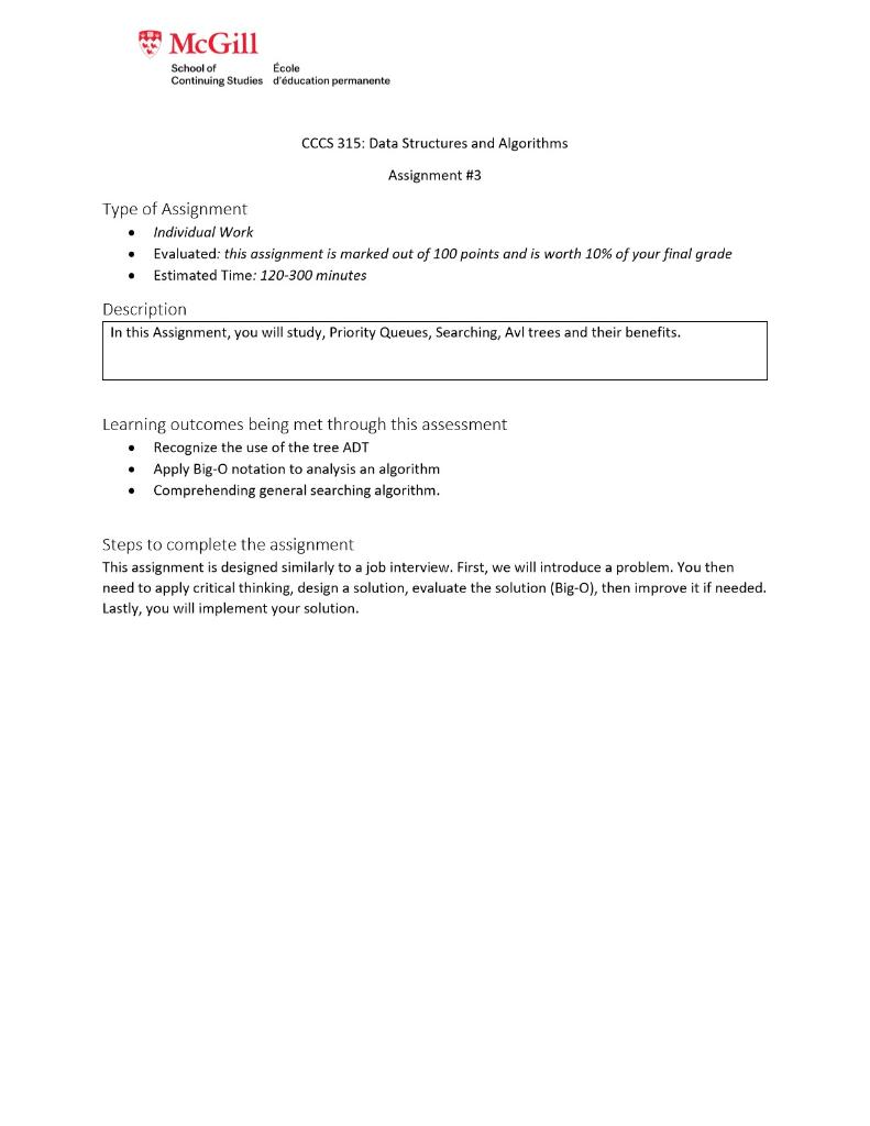 Solved Type of Assignment - Individual Work - Evaluated: | Chegg.com