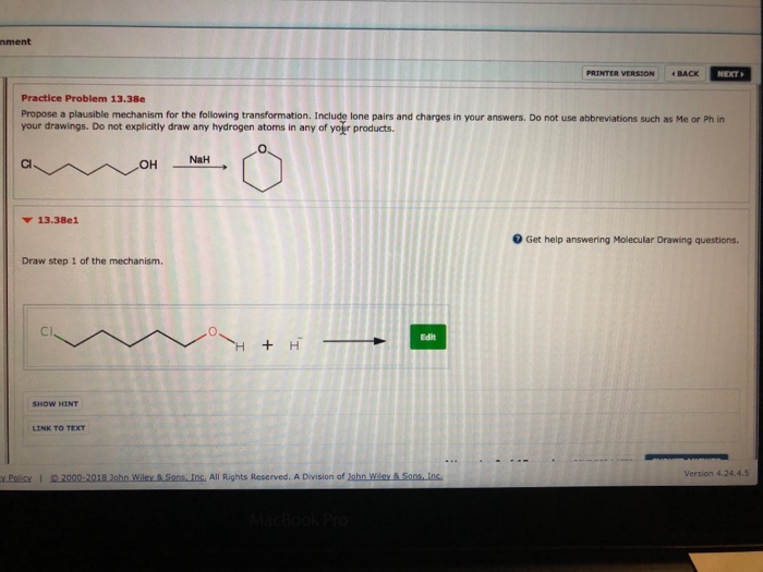 Solved nment PRINTER VERSION BACK NEXT Practice Problem | Chegg.com