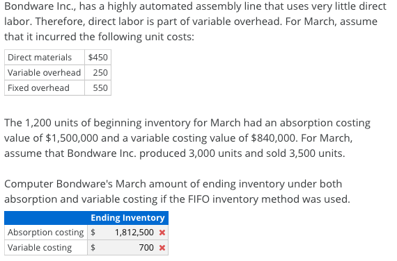 Solved Bondware Inc., has a highly automated assembly line | Chegg.com