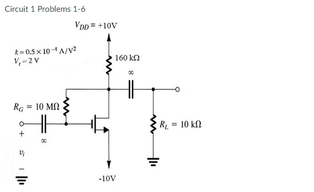 Solved a. Given the following circuit, find the value of VGS | Chegg.com