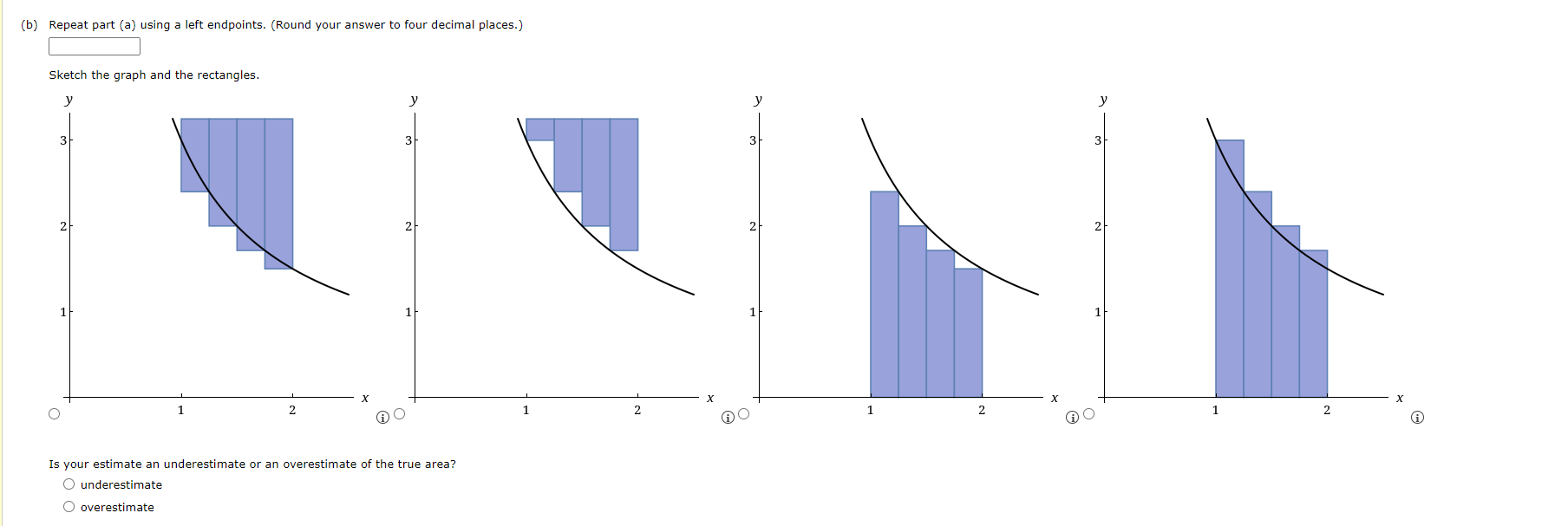 Solved Unless Specified All Approximating Rectangles Are 