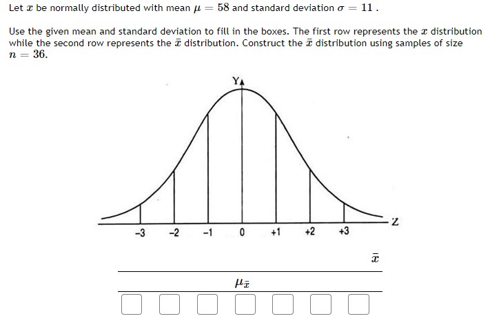 Solved Let u be normally distributed with mean y = 58 and | Chegg.com