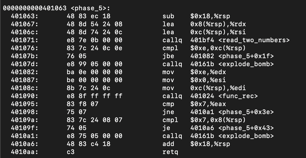 Solved I am doing a binary bomb lab project. The following | Chegg.com