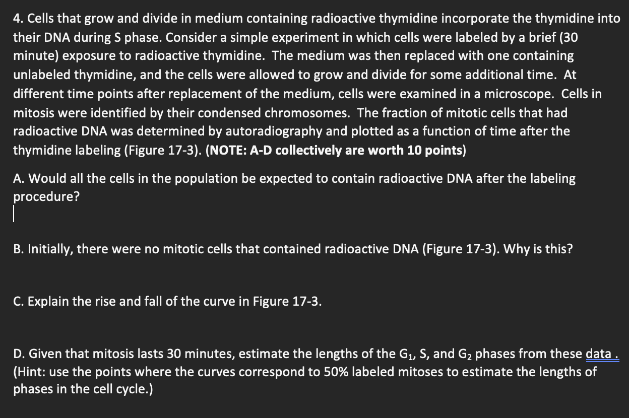 4. Cells that grow and divide in medium containing | Chegg.com