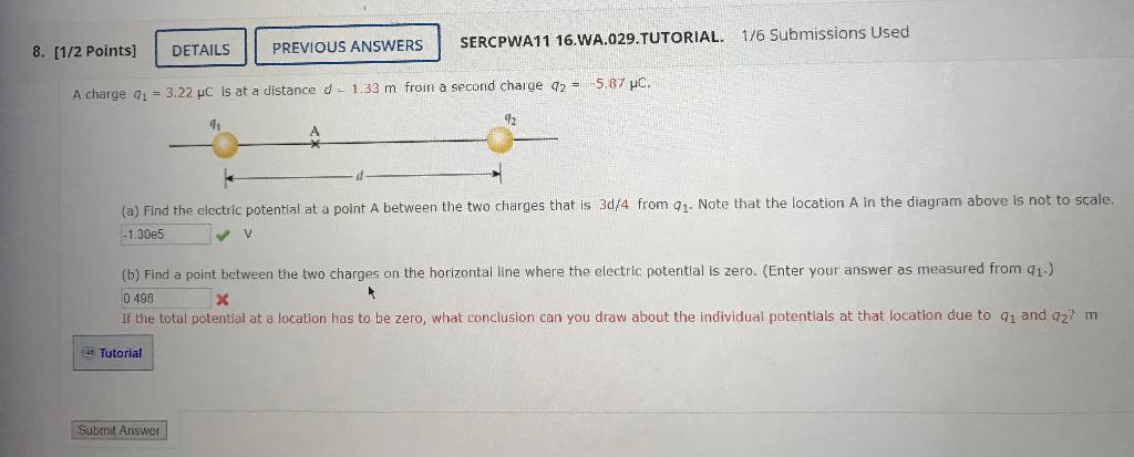 Solved 8. [1/2 Points] SERCPWA11 16.WA.029.TUTORIAL. 1/6 | Chegg.com