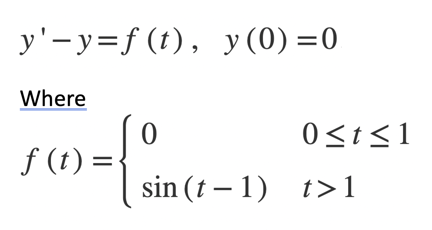 Solved Solve The Initial Value Problem By Using Laplace 2139