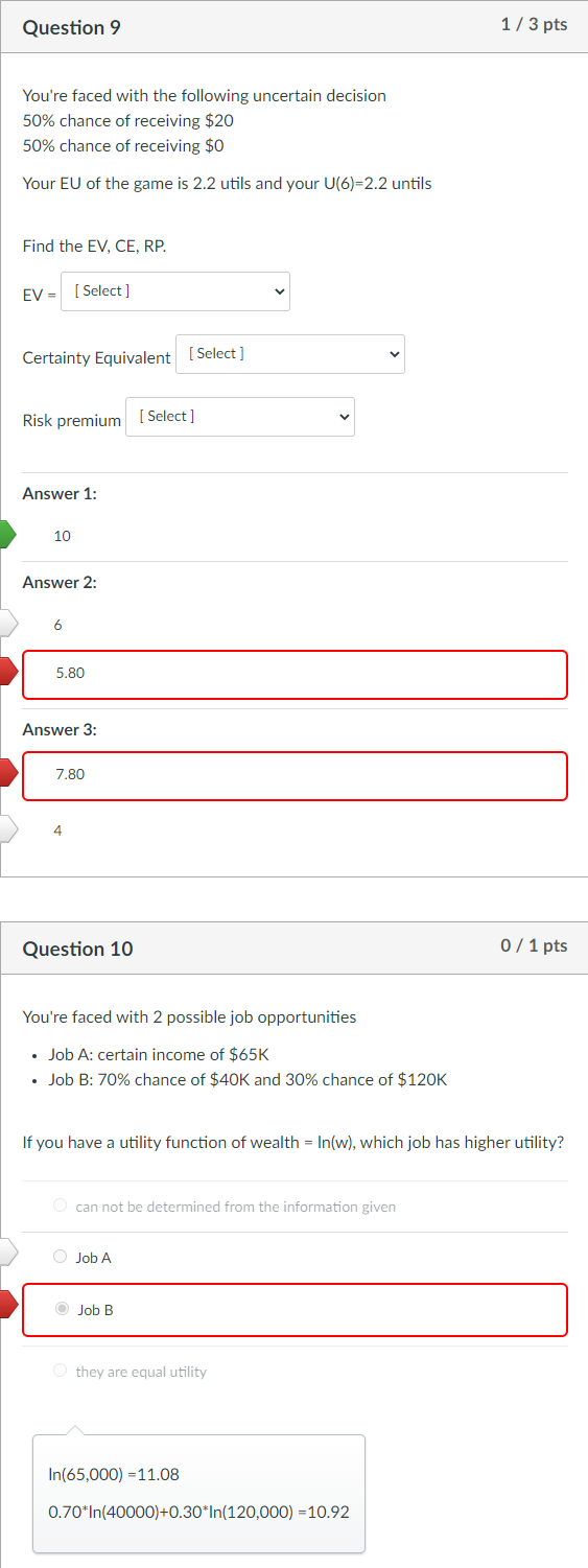 Solved Question 9 1/3 pts You're faced with the following | Chegg.com
