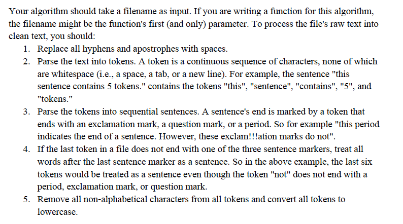 Solved I need help creating an algorithm that will clean up | Chegg.com