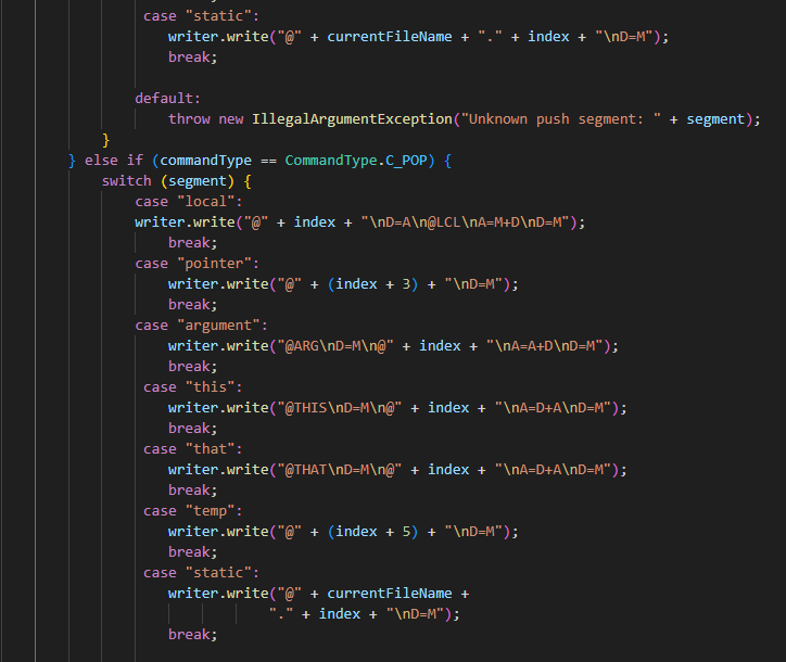 Solved at VMIranslator.main(VMT.java:4) Exception in thread | Chegg.com