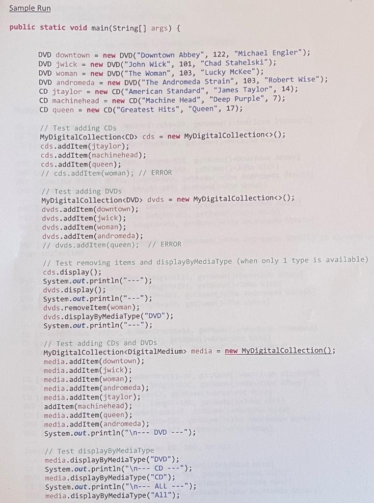 Solved Can someone help me with this Java coding assignment | Chegg.com