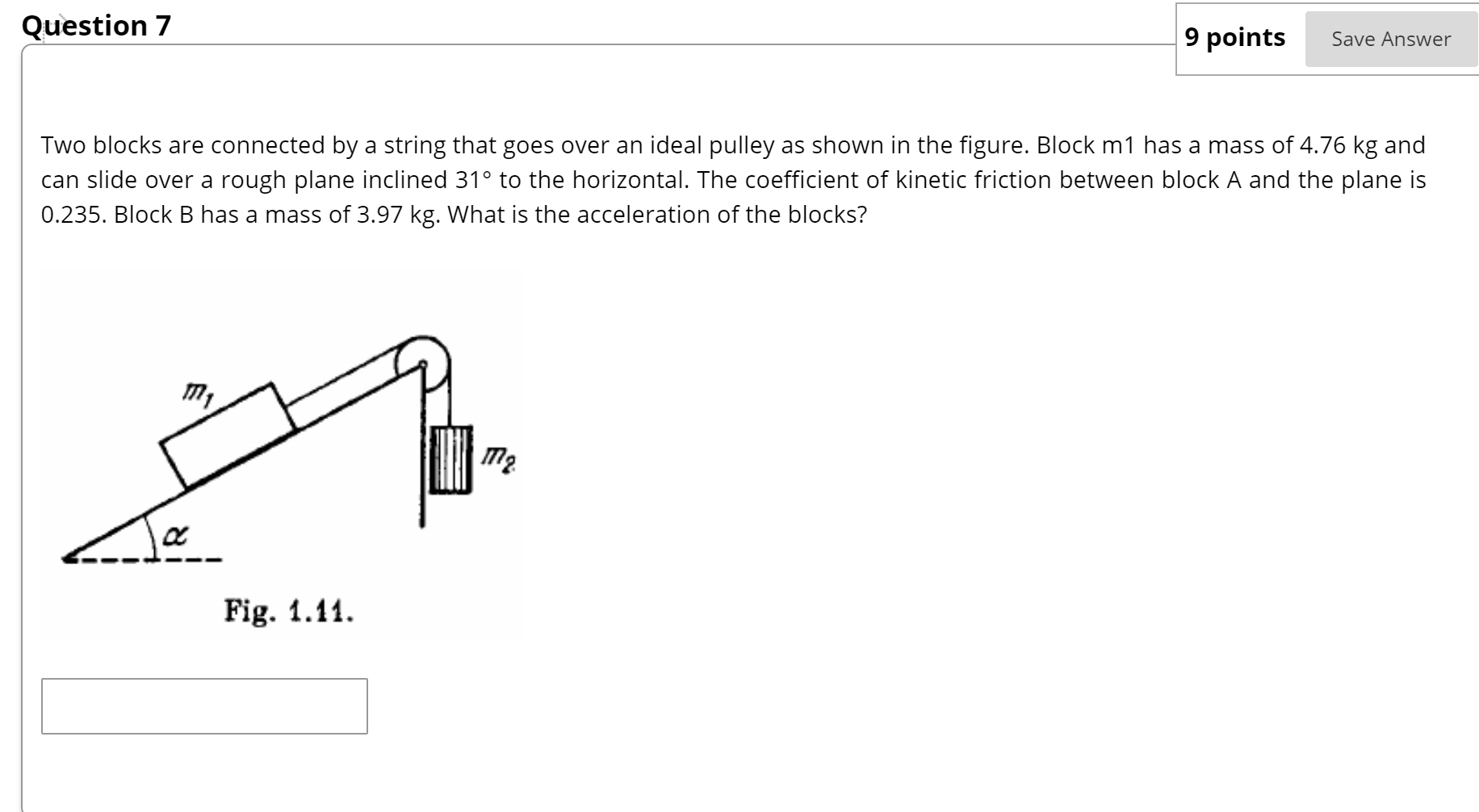 Solved Question 7 9 points Save Answer Two blocks are | Chegg.com