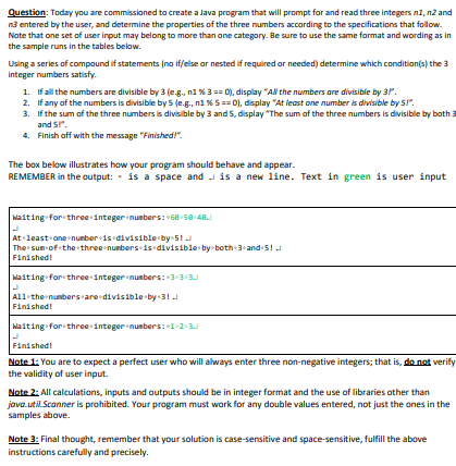 Solved Question: Today you are commissioned to create a Java | Chegg.com