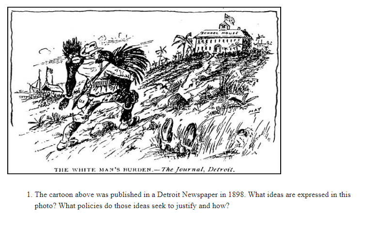 Solved 1. The cartoon above was published in a Detroit | Chegg.com