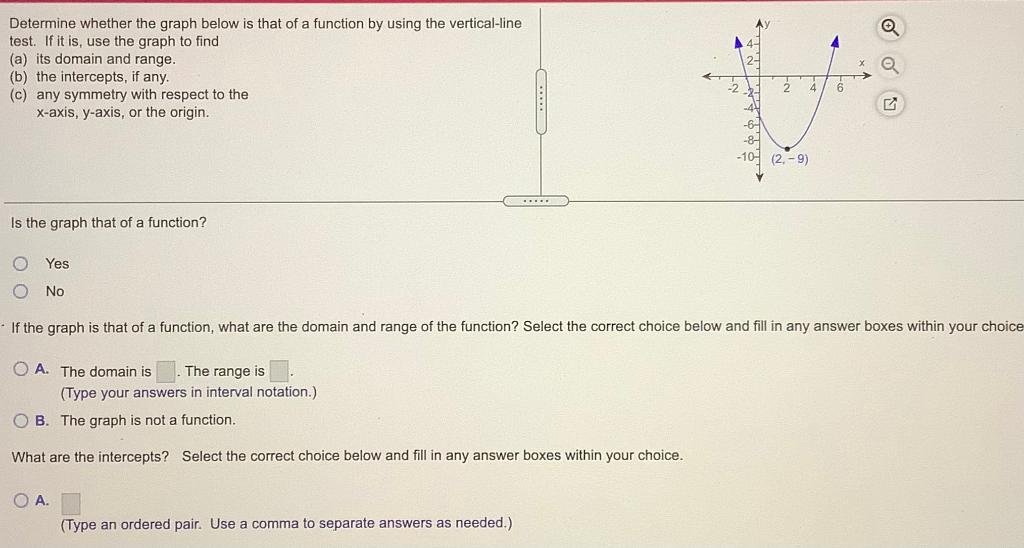 Solved Determine whether the graph below is that of a | Chegg.com