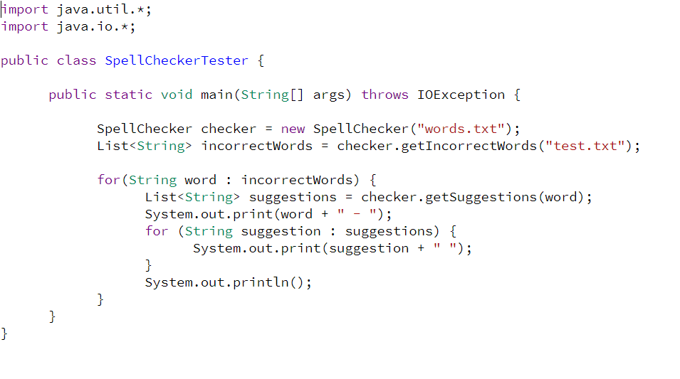 Solved Implement a spelling checker by using a hash table. | Chegg.com