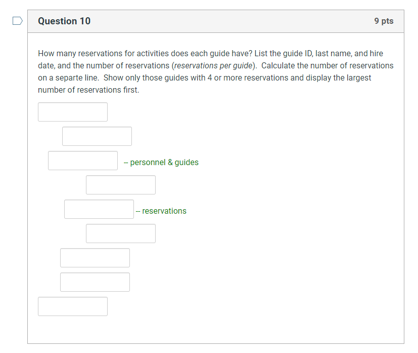 Solved Simple assignment: Please write SQL scripts (queries) | Chegg.com