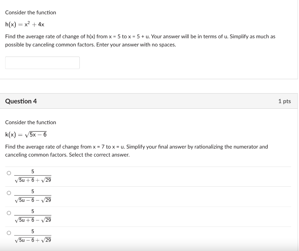 Solved Consider the function f(x)=x2+7x Find the average | Chegg.com