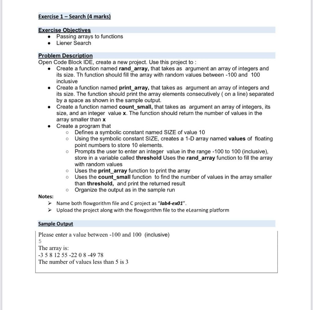 Solved Pre-Lab - (2 marks) . . Exercise Objectives • | Chegg.com
