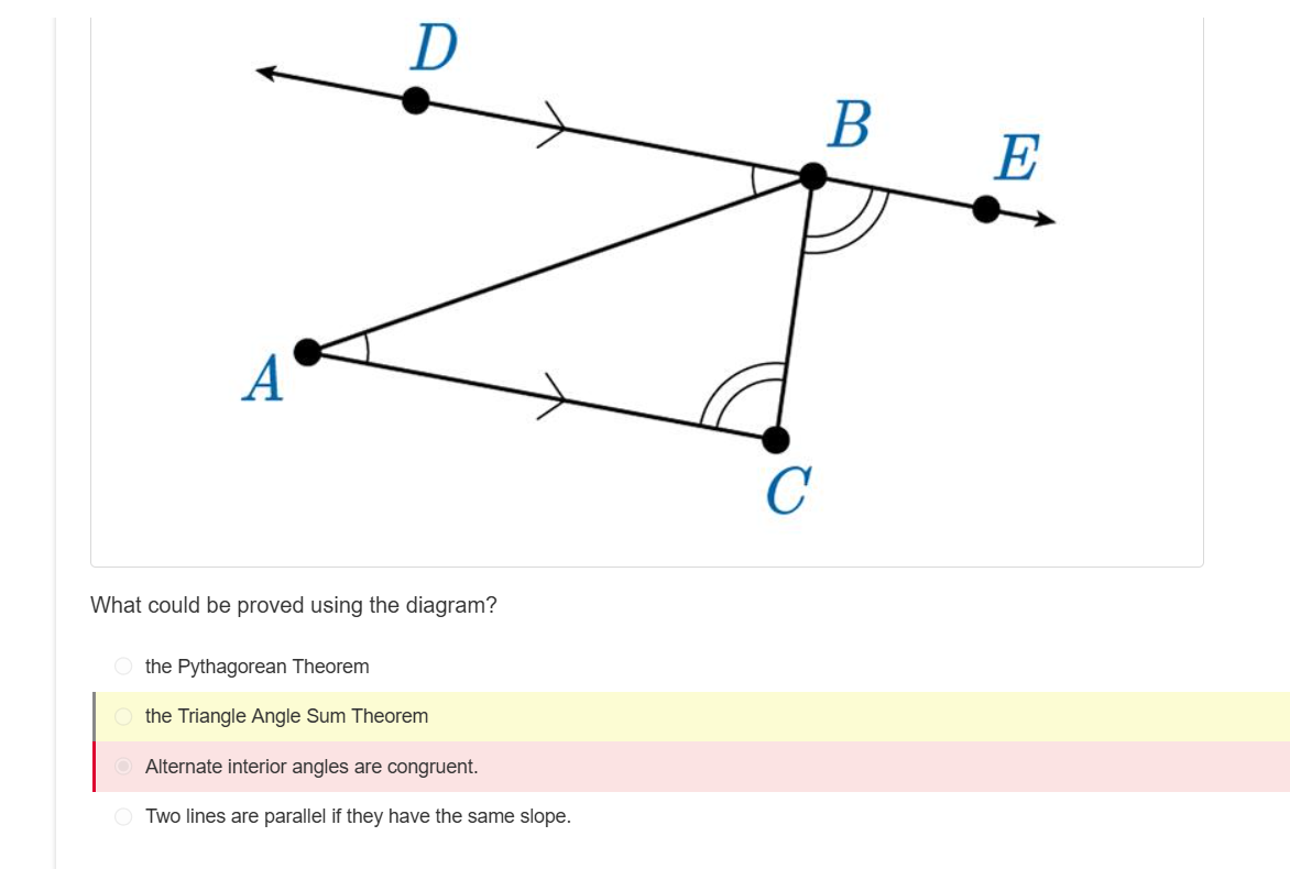 Solved What could be proved using the diagram?the | Chegg.com
