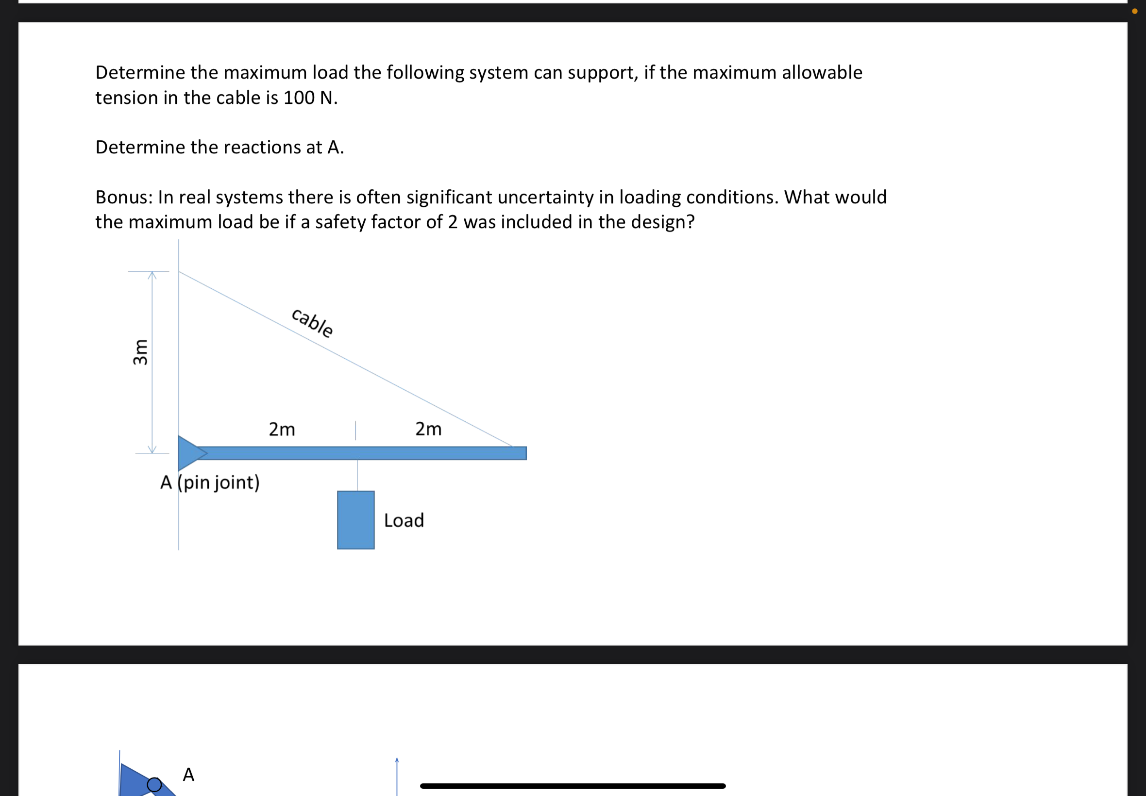 Solved Determine the maximum load the following system can | Chegg.com